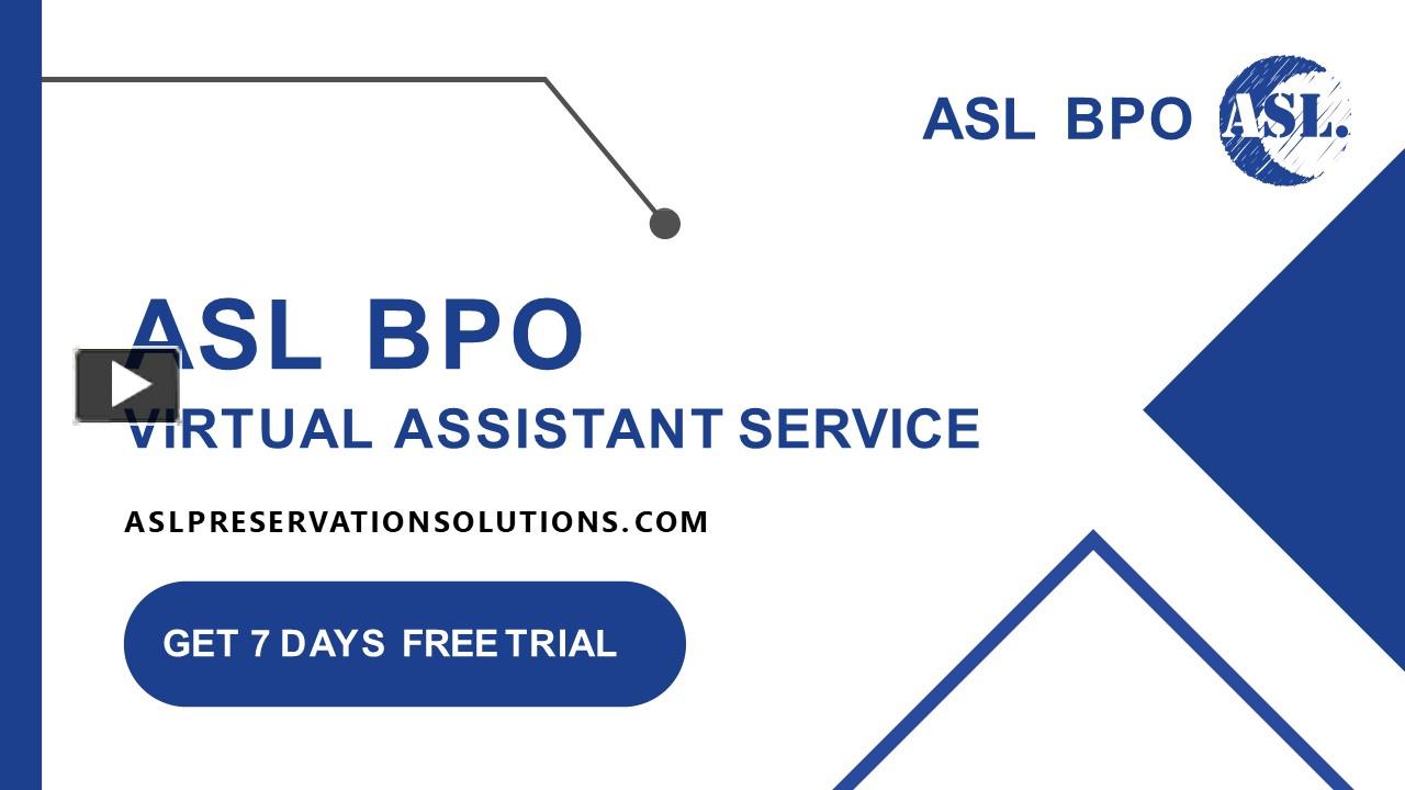 PPT – Virtual Assistant Service | ASL BPO PowerPoint presentation | free to download - id ...