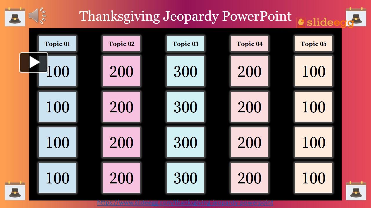 PPT – Multi-Color Thanksgiving Jeopardy PowerPoint Template PowerPoint ...