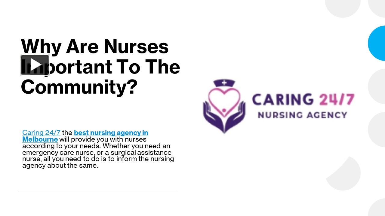 PPT – Why Are Nurses Important To The Community? PowerPoint presentation | free to download - id ...