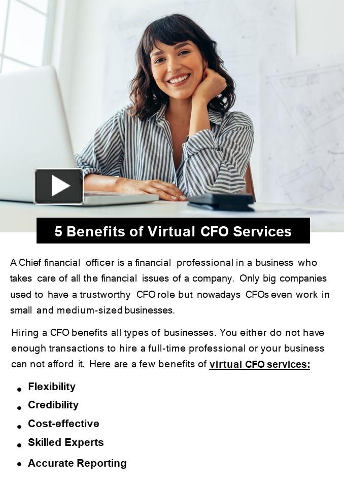 5 Benefits of Virtual CFO Services presentation | free to download