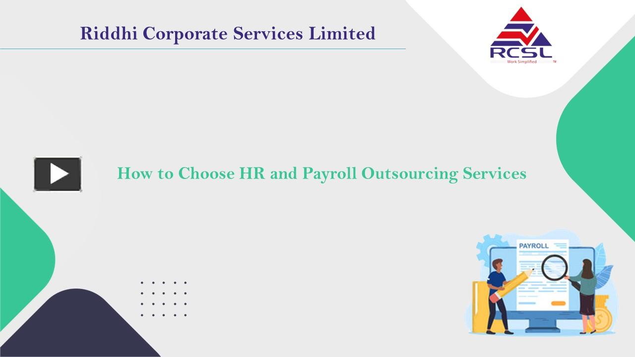 PPT – How to Choose HR and Payroll Outsourcing Services PowerPoint presentation | free to ...