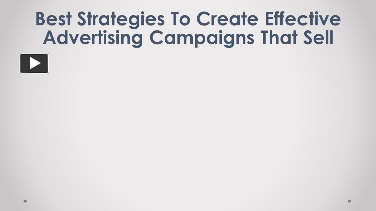 Best Strategies To Create Effective Advertising Campaigns That Sell ...