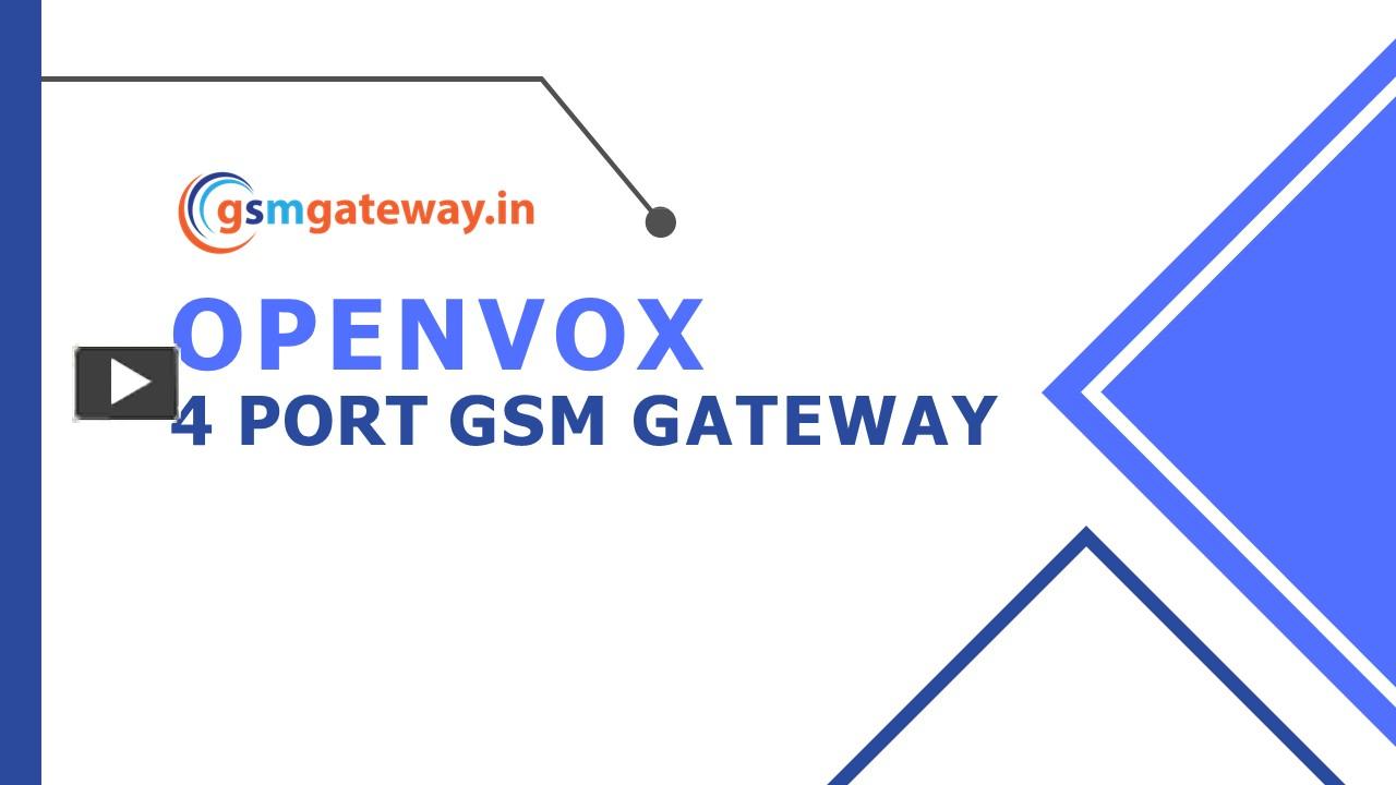 PPT – Openvox 4 Port GSM Gateway at Cost Effective Price PowerPoint presentation | free to ...