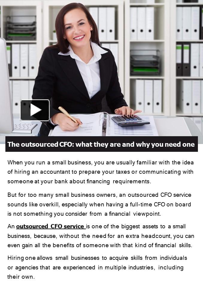 The outsourced CFO: what they are and why you need one presentation | free to download