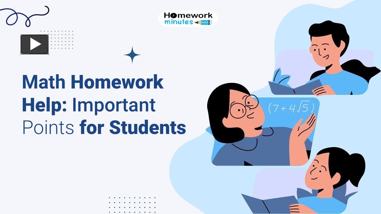 PPT – Math Homework Help: Important points for Students PowerPoint presentation | free to ...