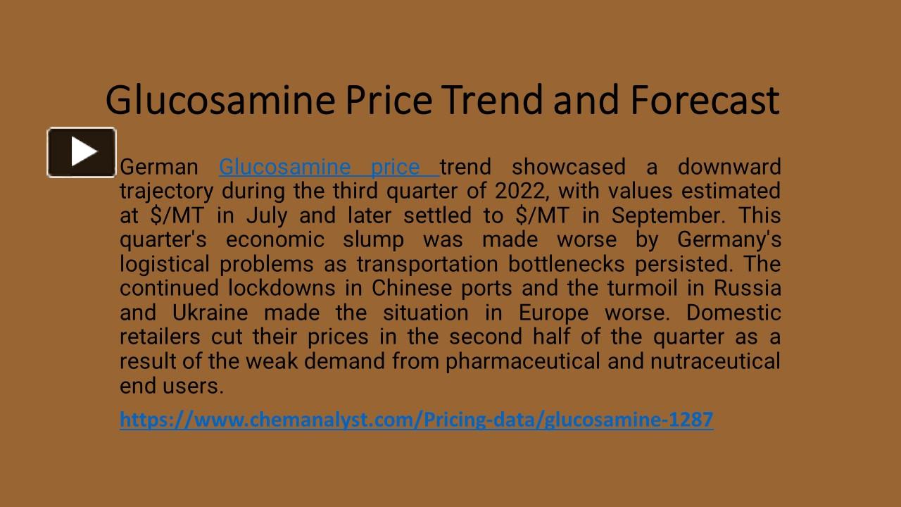 Glucosamine Price online presentation | free to download
