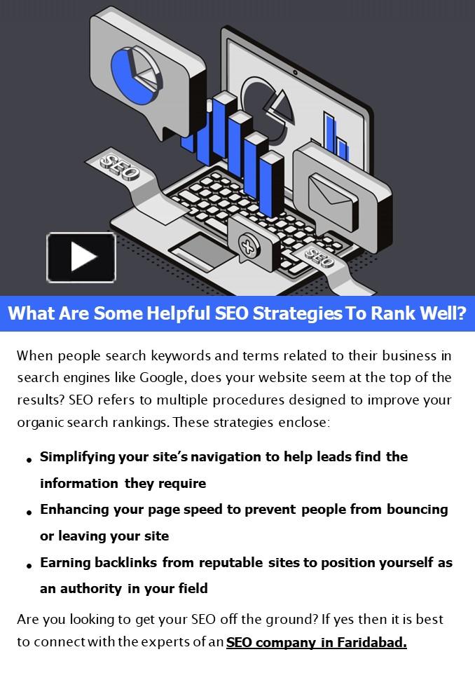 PPT – What Are Some Helpful SEO Strategies To Rank Well? PowerPoint presentation | free to ...