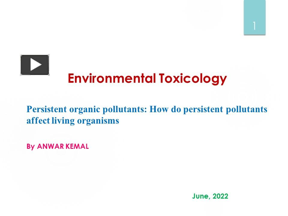persistent organic pollutant presentation | free to download