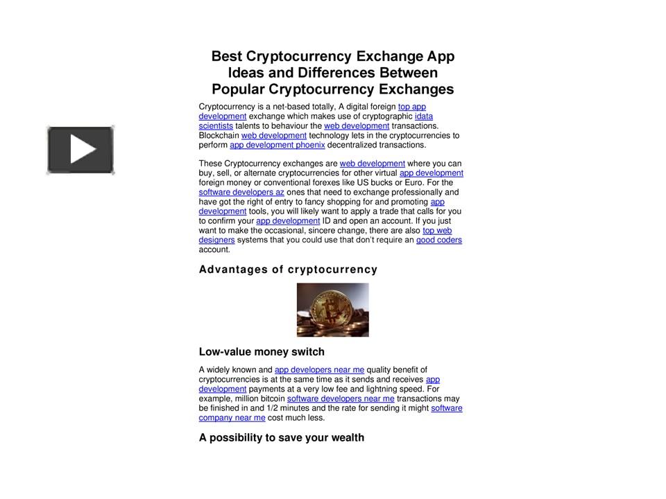 Best Cryptocurrency Exchange App Ideas and Differences Between Popular Cryptocurrency Exchanges ...