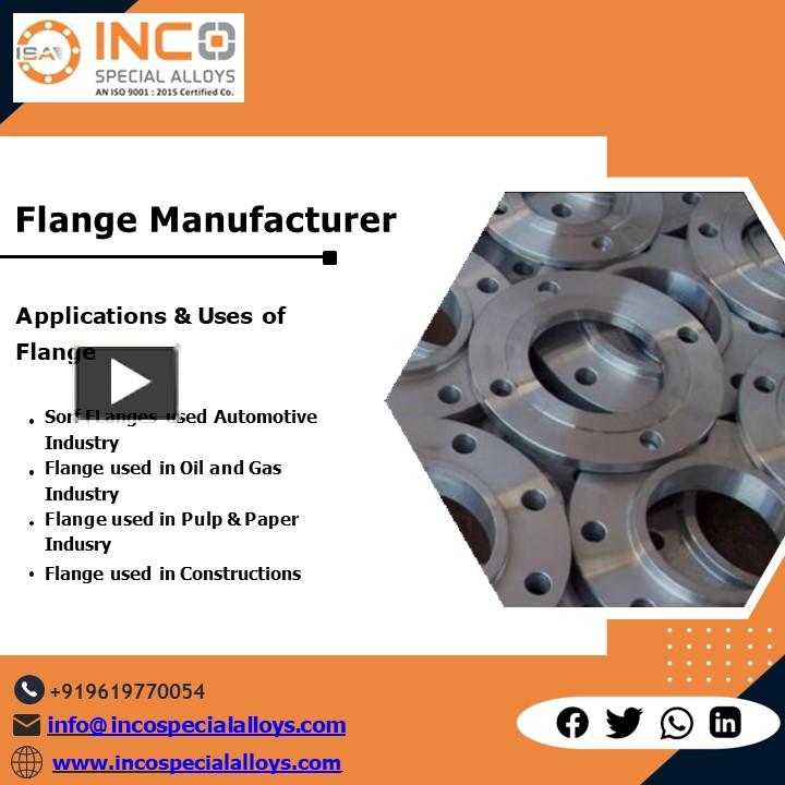 PPT – Flange | Pipes and Tubes | Buttweld Fittings | Fasteners | Forged ...