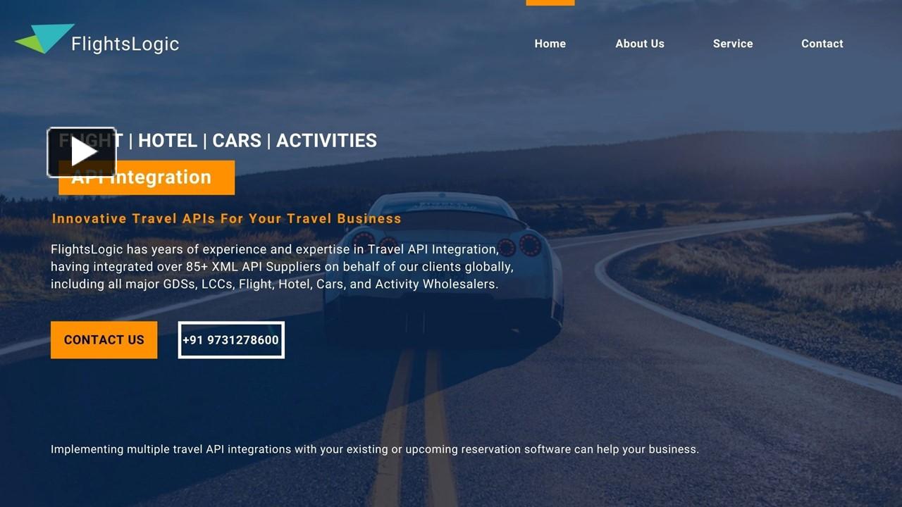 PPT – Flight, Hotel, Cars, And Activities API Integration PowerPoint ...