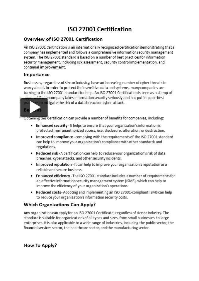 PPT – ISO 27001 Certification PowerPoint presentation | free to download - id: 961ab8-ZGZhN