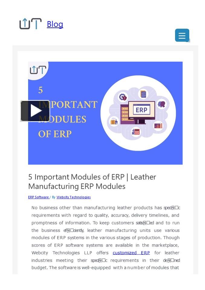 PPT – 5 Important Modules of ERP | Leather Manufacturing ERP Modules PowerPoint presentation ...