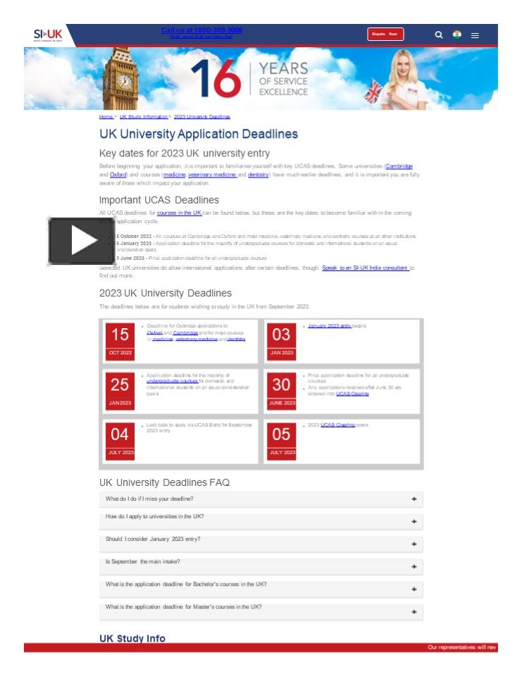 PPT – UK University Application Deadlines PowerPoint presentation | free to download - id ...