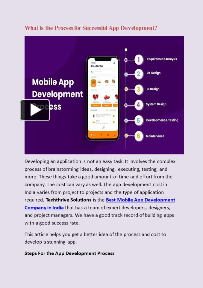 PPT – What is the Process for Successful App Development? PowerPoint presentation | free to ...