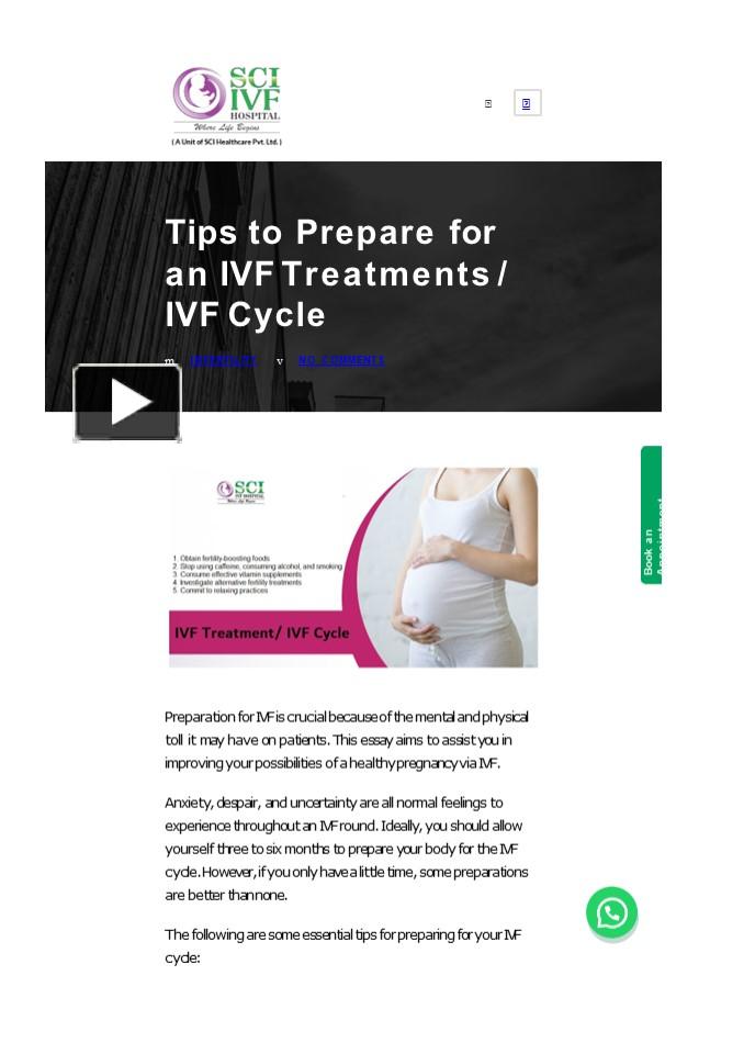 PPT – Tips to Prepare for an IVF Treatments / IVF Cycle PowerPoint presentation | free to ...