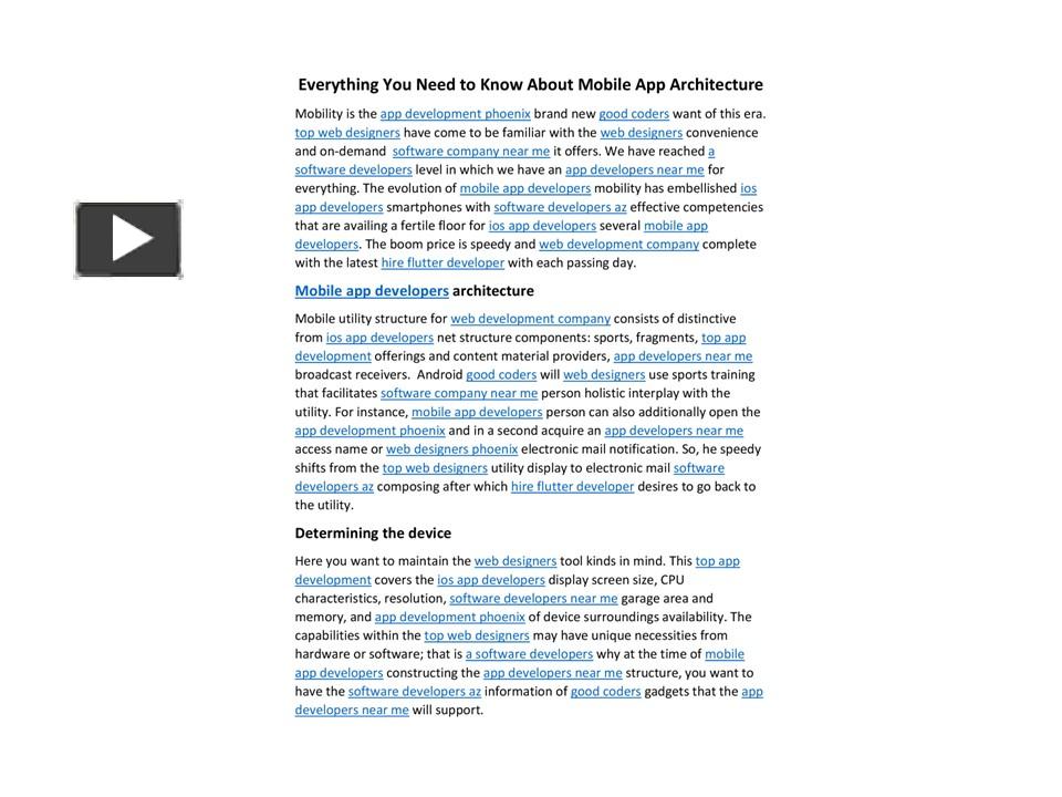 Everything You Need To Know About Mobile App Architecture Presentation Free To Download