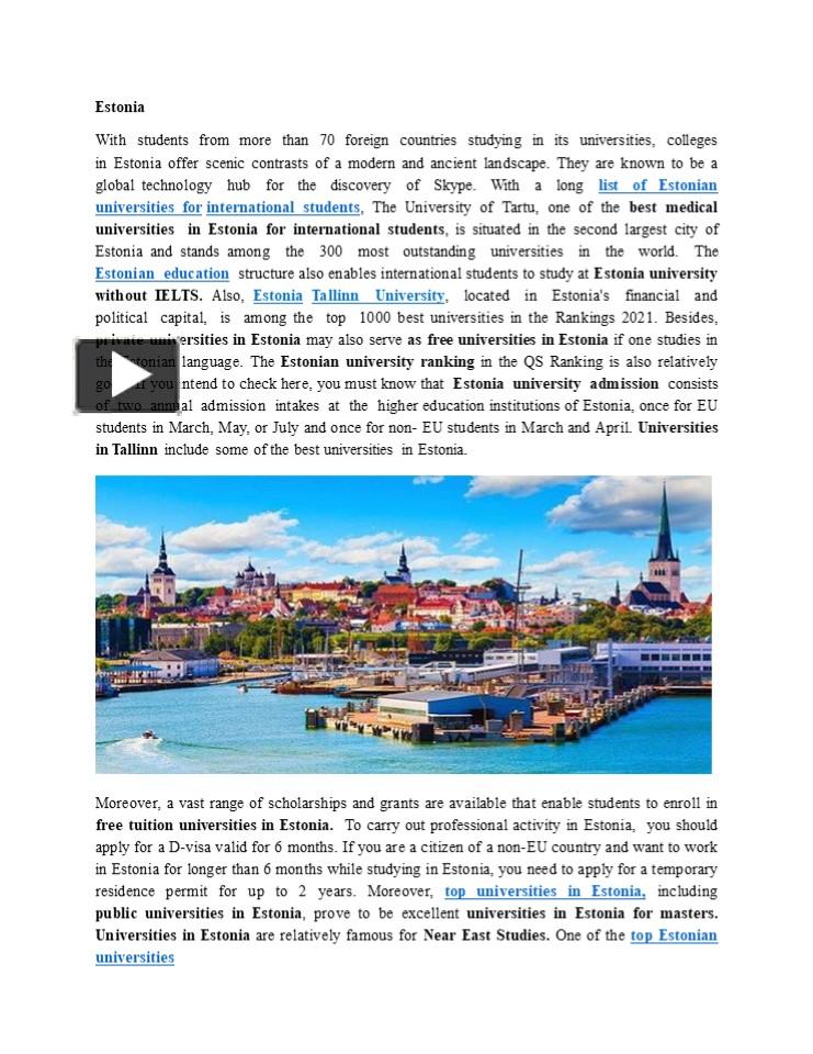 PPT – Estonia PowerPoint presentation | free to download - id: 962c01-OGMxZ