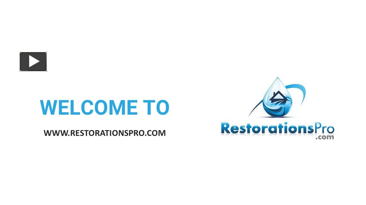 PPT – Water Damage Restoration PowerPoint presentation | free to download - id: 962d23-Yjg1M
