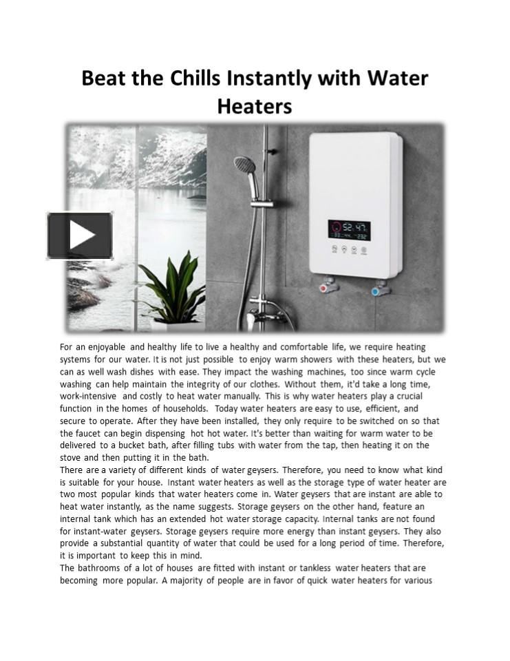 PPT – Instant Water Heaters PowerPoint presentation | free to download - id: 962d79-OWNiO