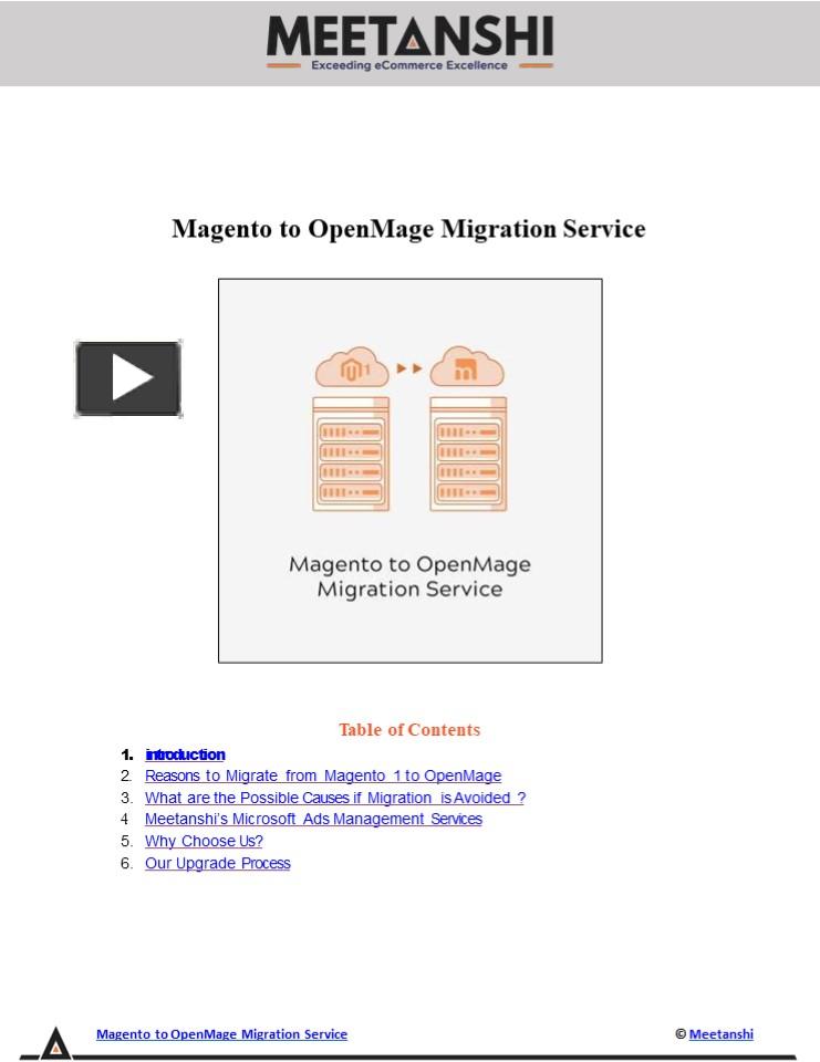 Magento to OpenMage Migration Service presentation | free to download