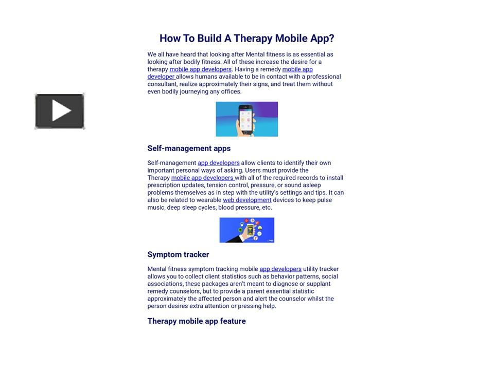 PPT – How To Build A Therapy Mobile App? PowerPoint presentation | free to download - id: 9637cc ...