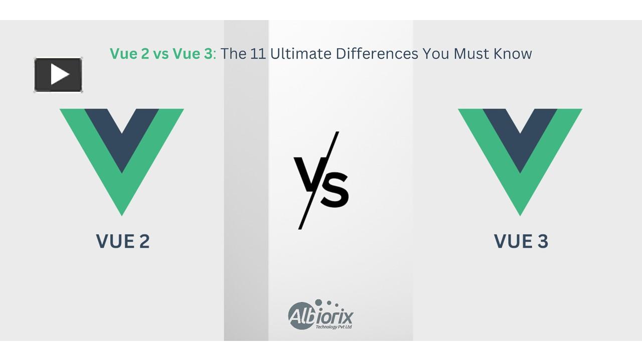 Ppt Vue 2 Vs Vue 3 Powerpoint Presentation Free To Download Id