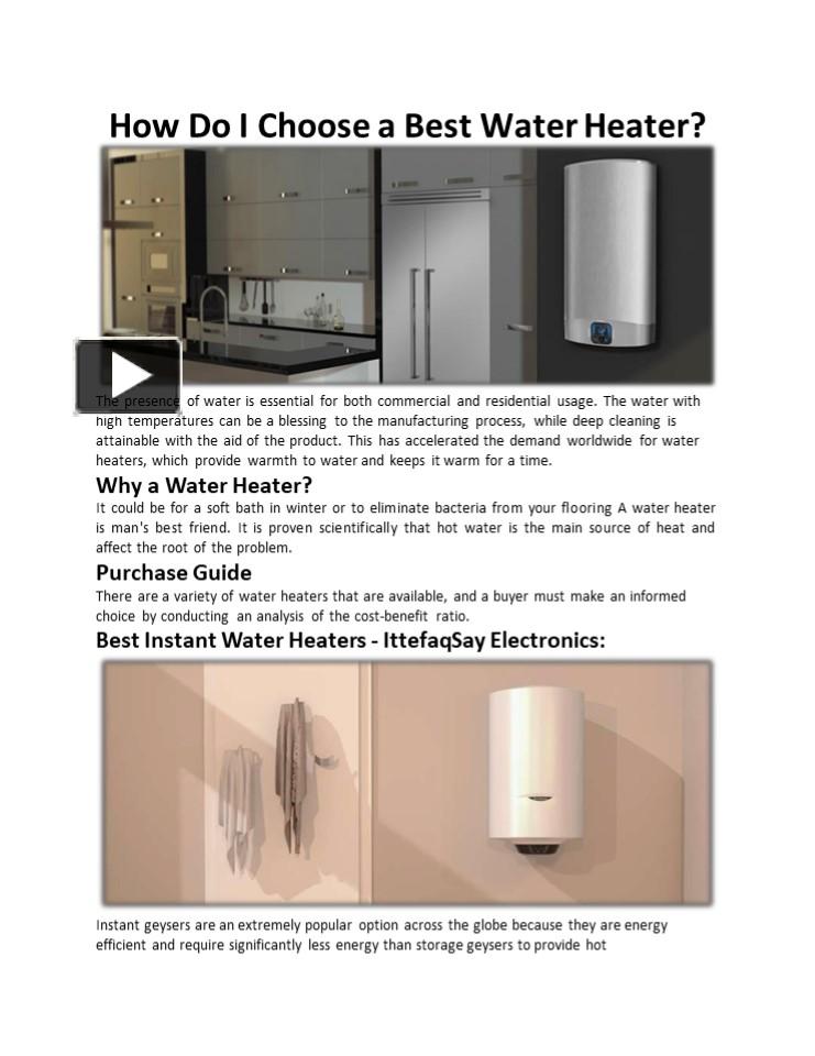 How do i choose a best water heaters presentation | free to download