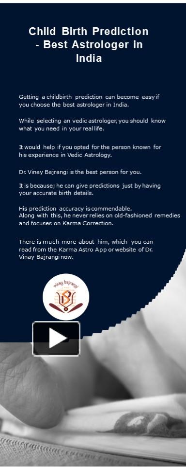 Child Birth Prediction - Karma Astro App presentation | free to download