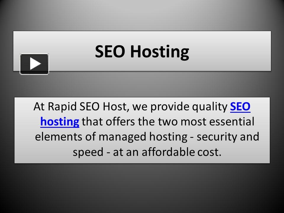 PPT – SEO Hosting PowerPoint presentation | free to download - id: 963b8b-ZWMwY