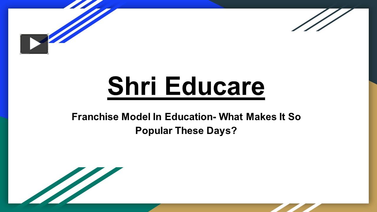 ICSE School Franchise- Shri Educare presentation | free to download