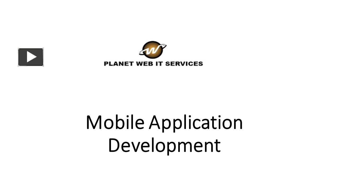 Ppt Mobile Application Development Powerpoint Presentation Free To