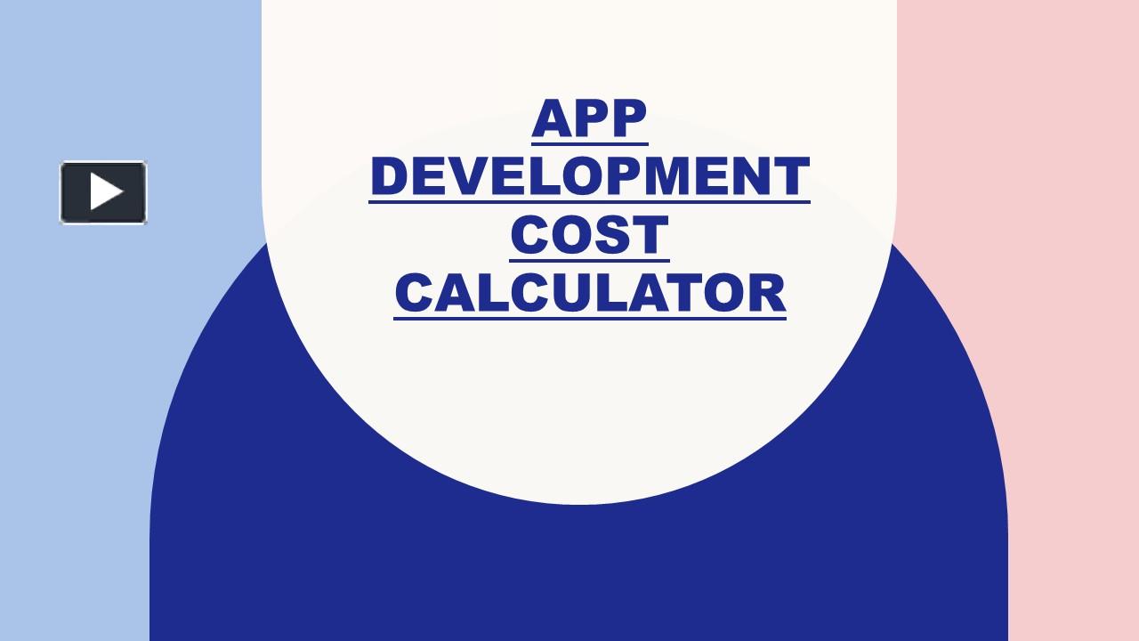 App Development Cost Calculator presentation | free to download