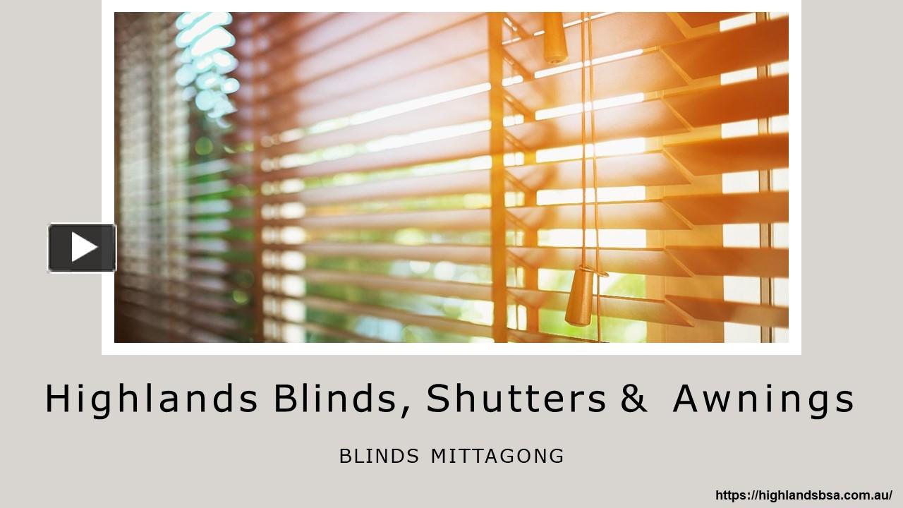 PPT – External Venetian Blinds Sydney | Highlands Blinds, Shutters & Awnings in Australia ...