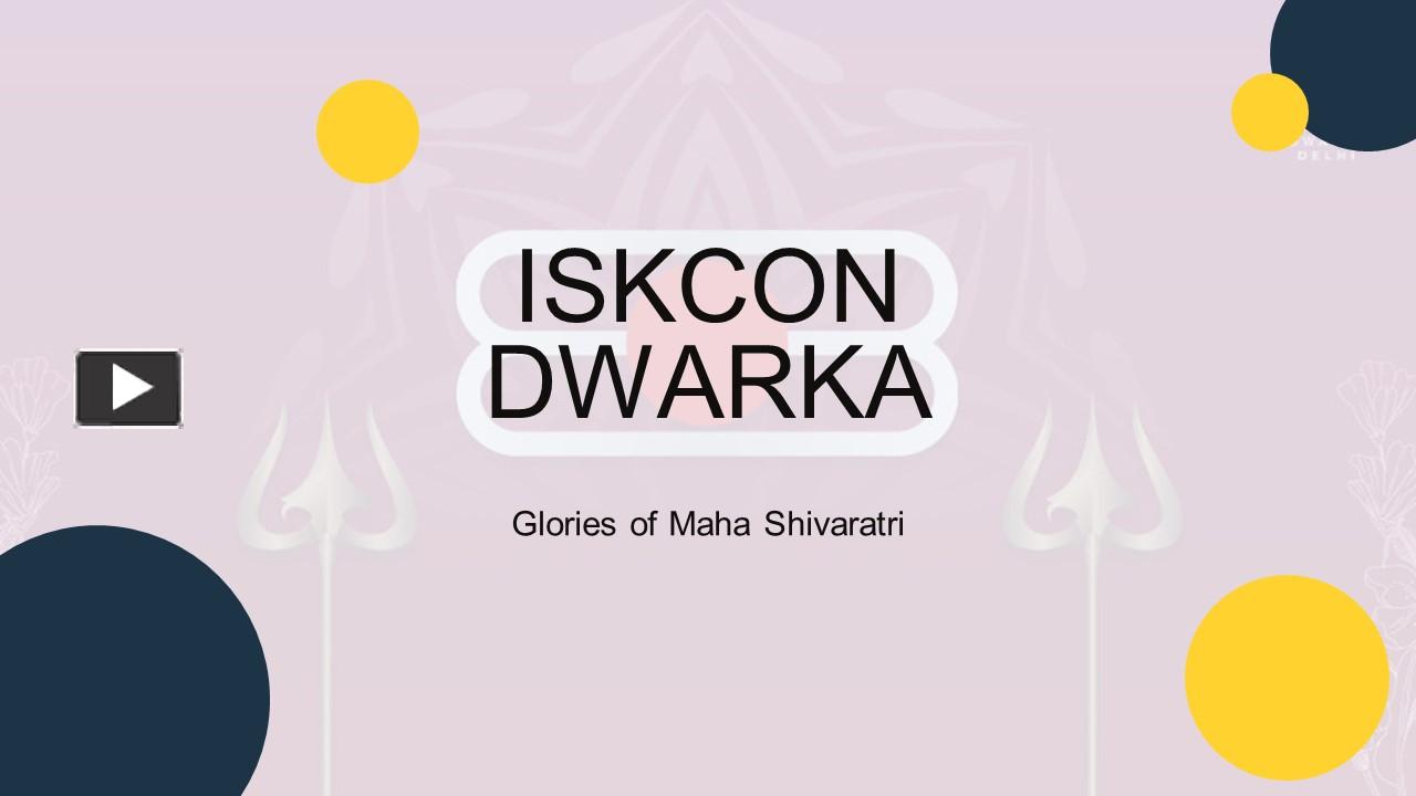 PPT – Experience Celebration of Maha Shivaratri With ISKCON Dwarka PowerPoint presentation ...