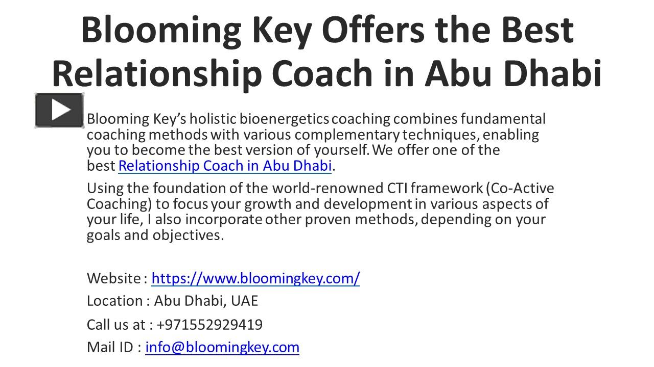 PPT – Blooming Key, Best Blooming Coaching PowerPoint presentation | free to download - id ...