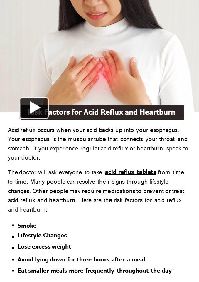 PPT – Risk Factors for Acid Reflux and Heartburn PowerPoint presentation | free to download - id ...