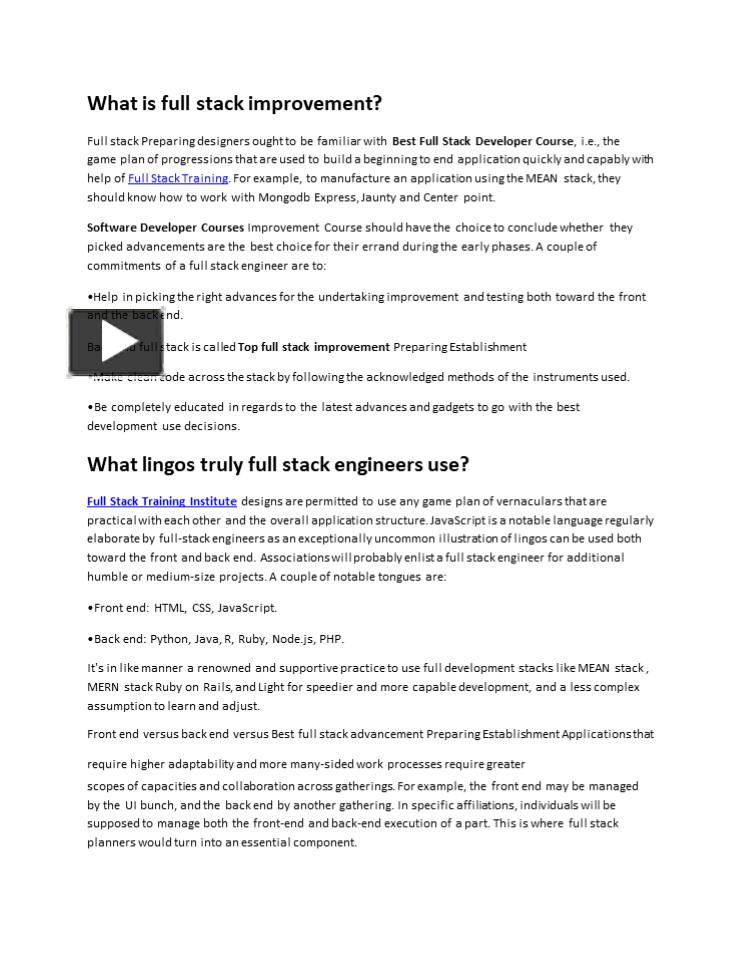 Ppt Details Of Full Stack Development Powerpoint Presentation Free To Download Id 965c0d 