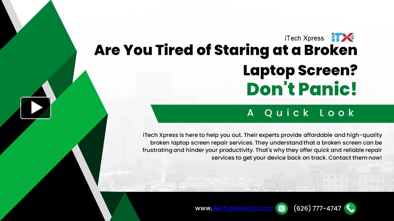 PPT – Repair Your Broken Laptop Screen from Experts| Broken Laptop Screen Repair at an ...