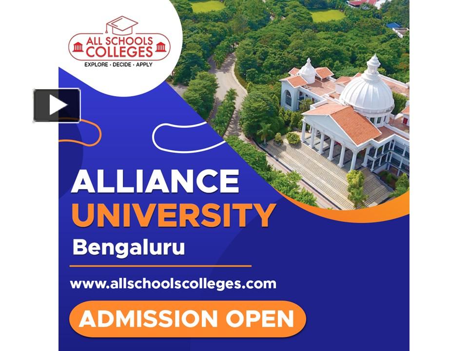 Alliance University Admission 2023 presentation | free to download