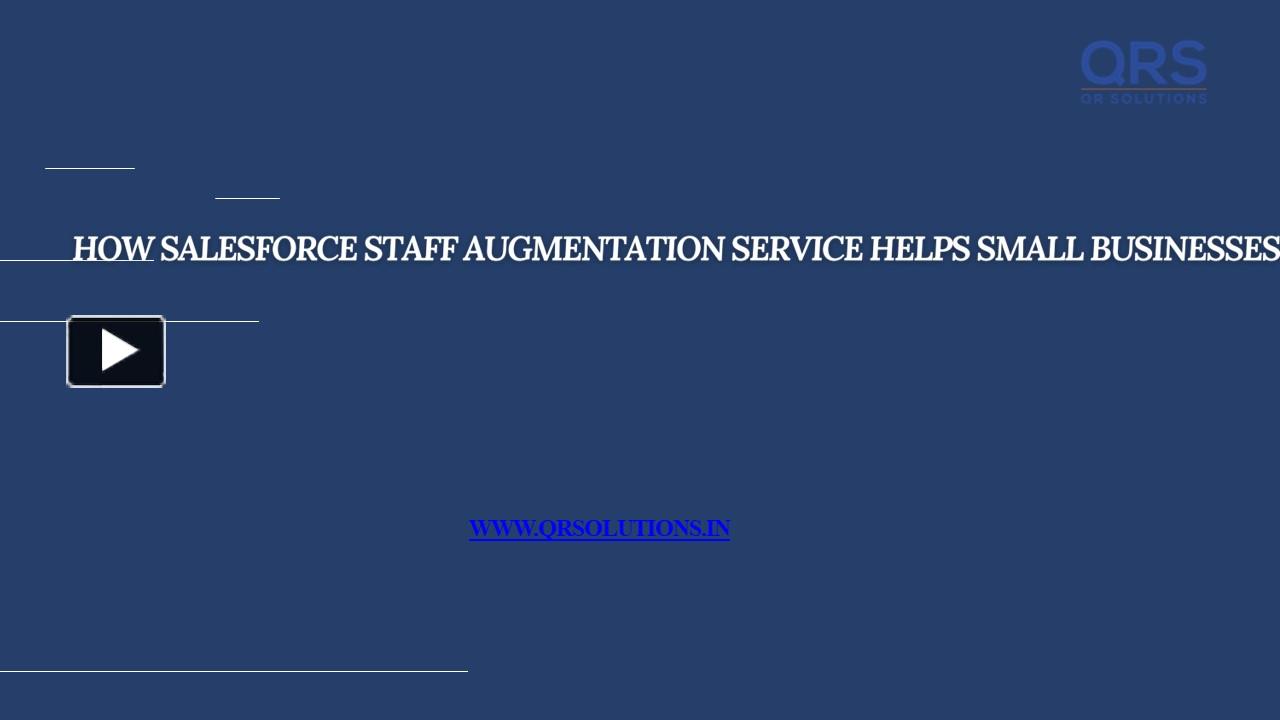 PPT – How Salesforce staff Augmentation Service Helps Small Businesses PowerPoint presentation ...
