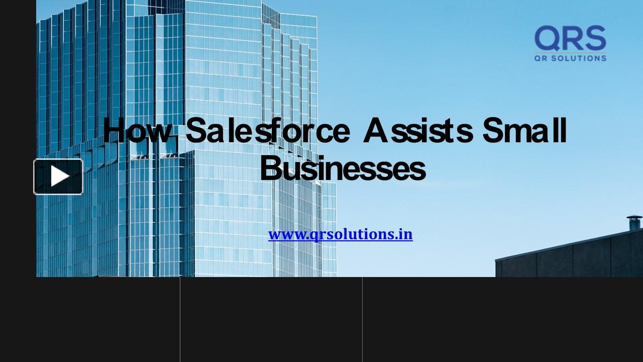 PPT – How Salesforce Assists Small Businesses PowerPoint presentation | free to download - id ...