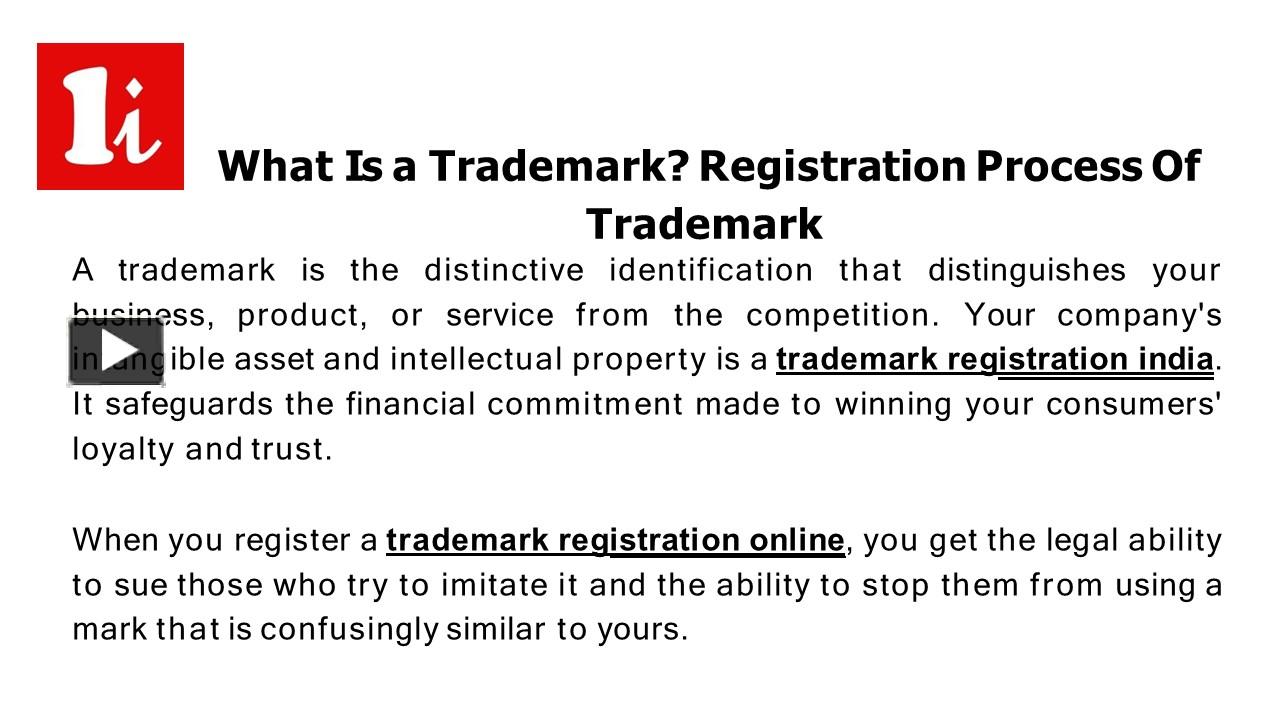 PPT – Trademark Registration online PowerPoint presentation | free to download - id: 966d49-ZDZlO
