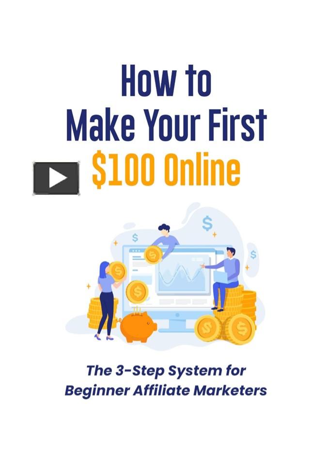 How to Make Your First $100 Online presentation | free to download