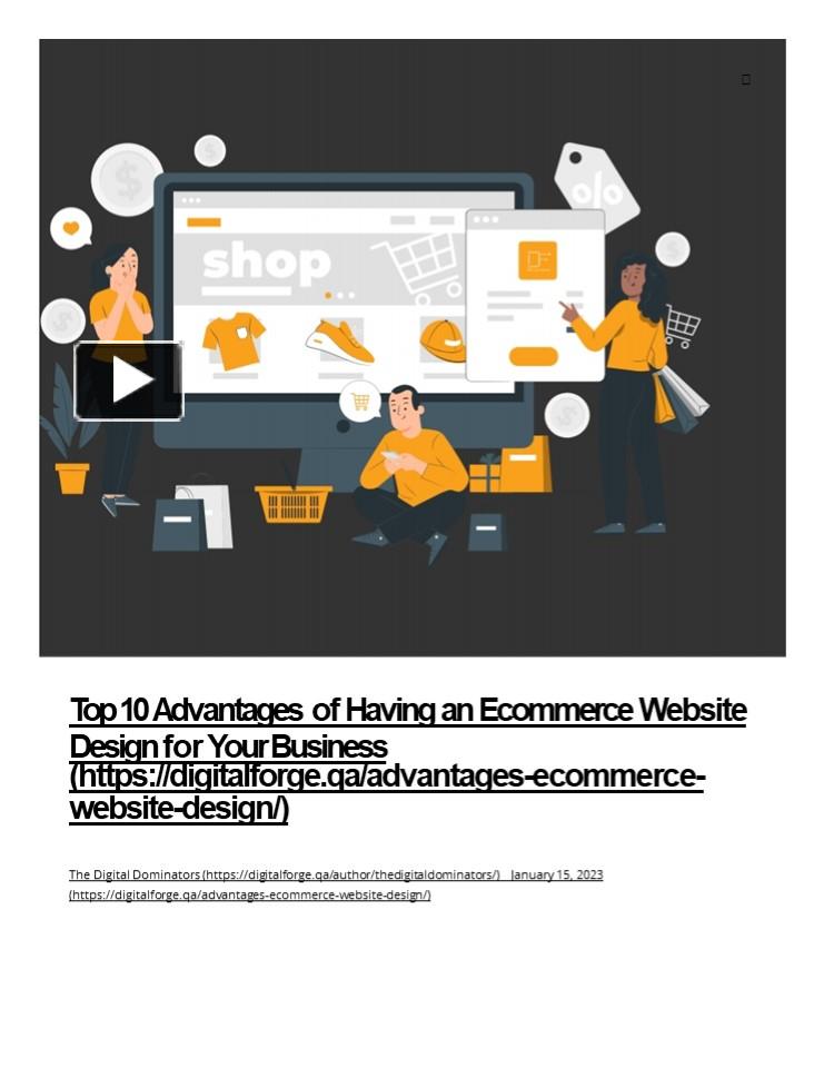 PPT – Top 10 Advantages of Having an Ecommerce Website Design for Your Business_www_digitalforge ...