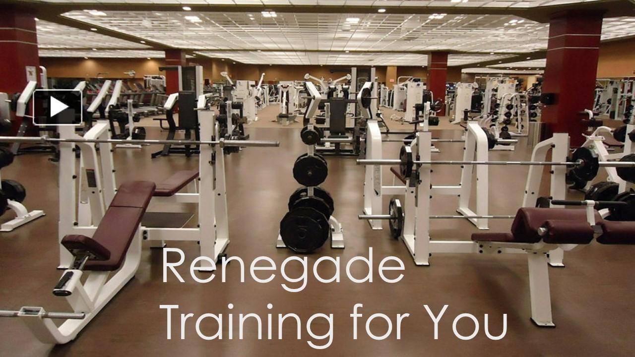 Renegade Training for You presentation | free to download