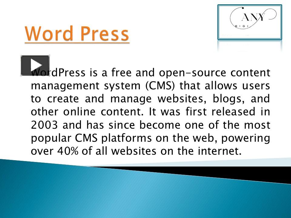 PPT – what is wordpress PowerPoint presentation | free to download - id: 967d15-NWFhZ
