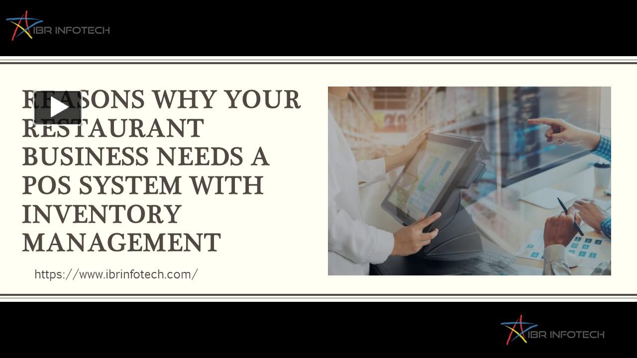 PPT – Reasons Why Your Restaurant Business Needs a POS System with Inventory Management ...