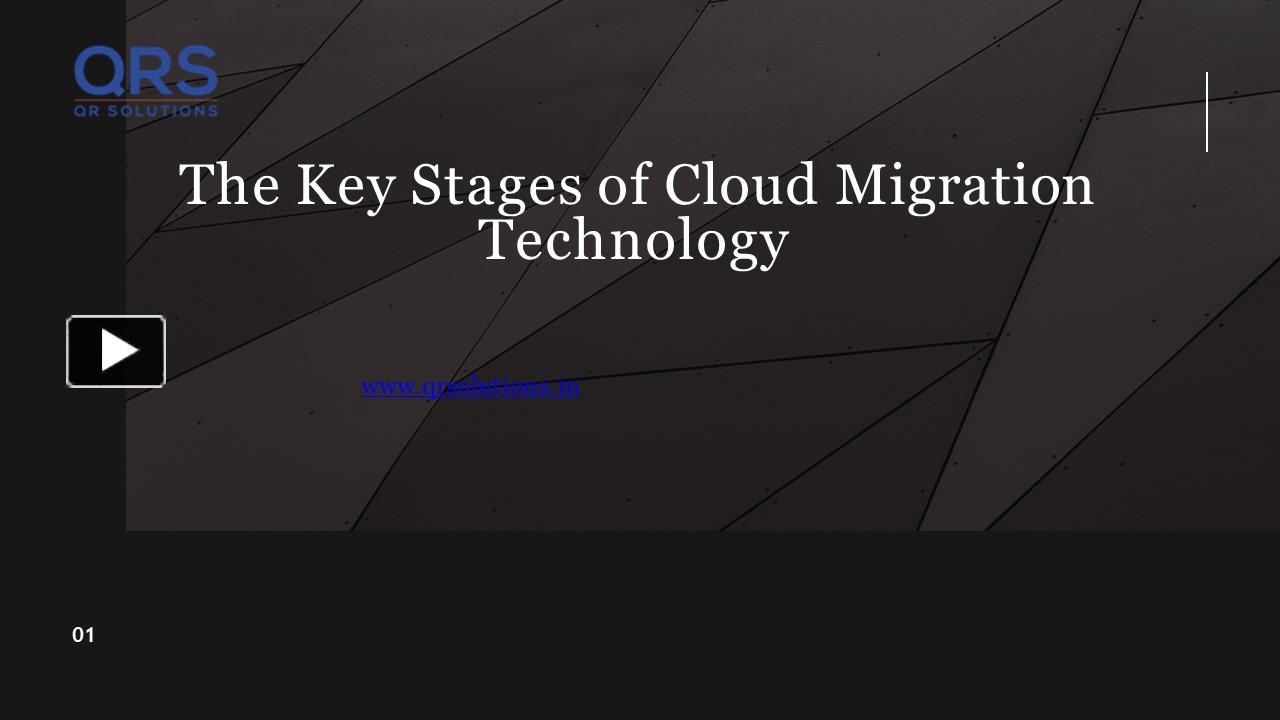 Cloud migration technology - Stages, Strategies and advantages | QR Solutions Pvt Ltd ...