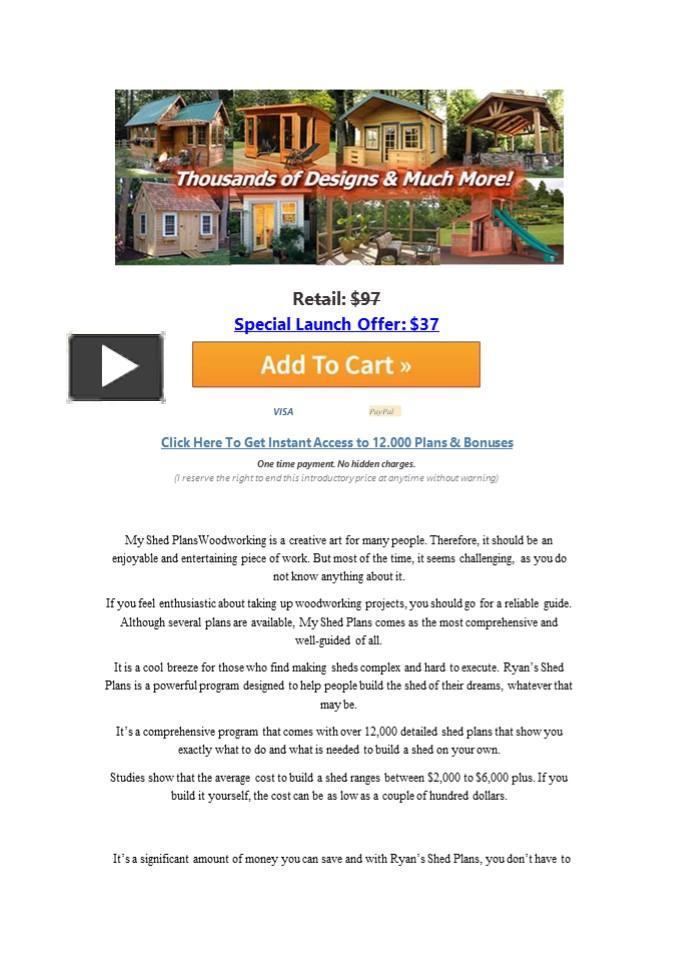 Ryan Shed Plans PDF Download (Ryan Henderson) presentation | free to download